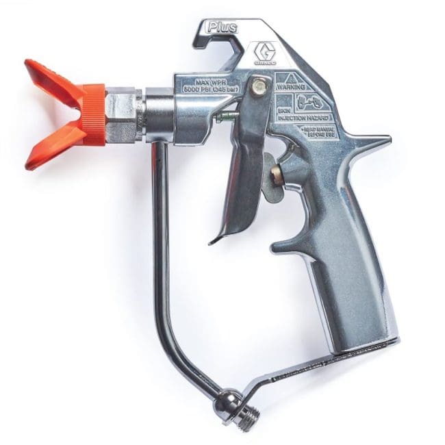 Graco 235460 Silver Plus Gun, 2 Finger w/ Flat Tip Guard - Spray Foam ...