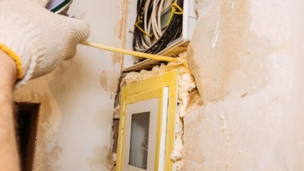 How To Correctly Spray Foam Over Electrical Wires