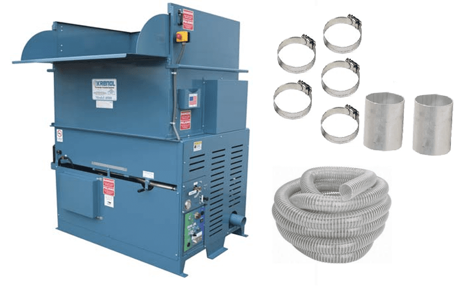 KRENDL 2800 18HP Gas Fiber and Cellulose Blowing Machine Package- 4" x ...