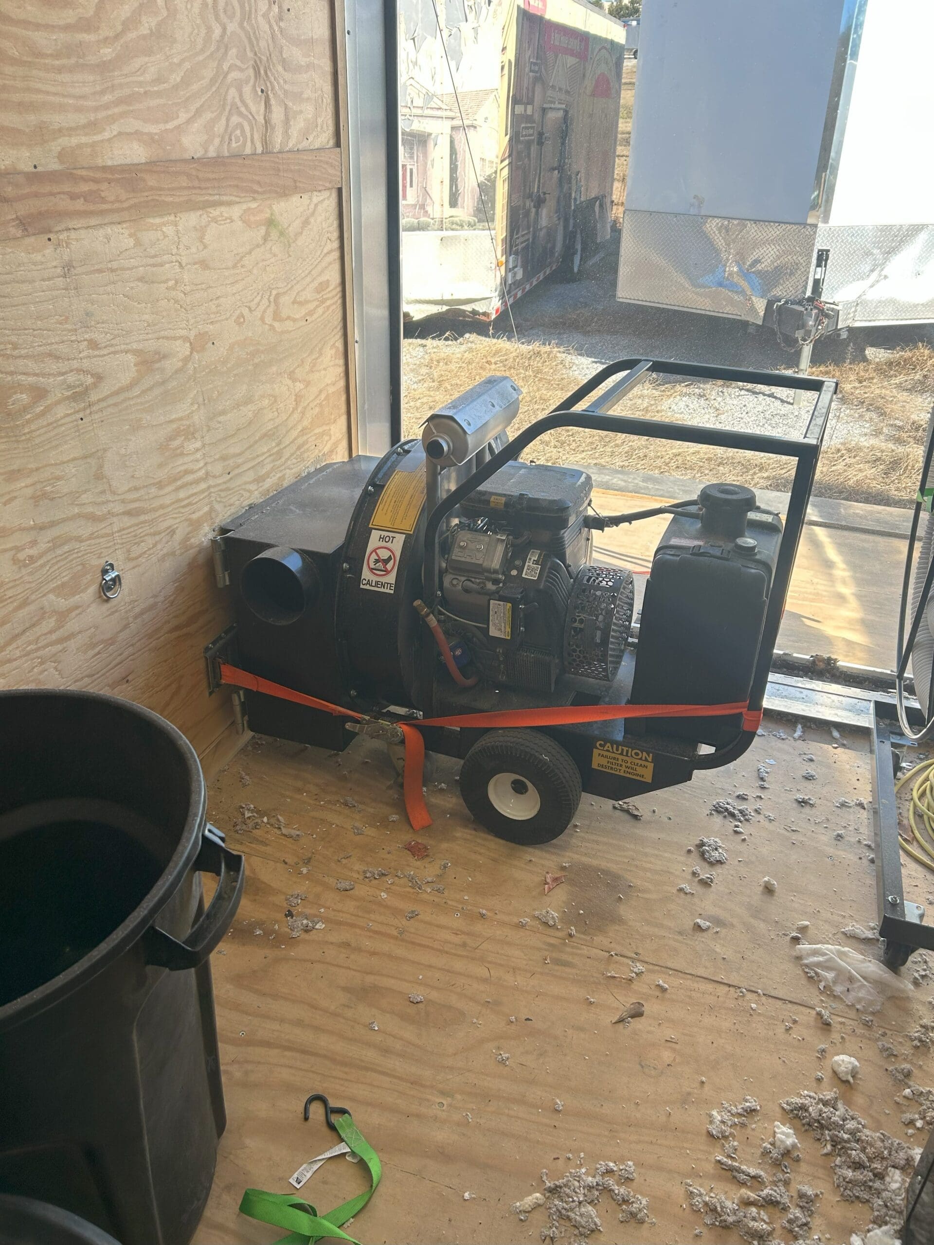 Used Fiber Blowing Rig, Cool Machines CM1500, 150' Hose, Insulation ...